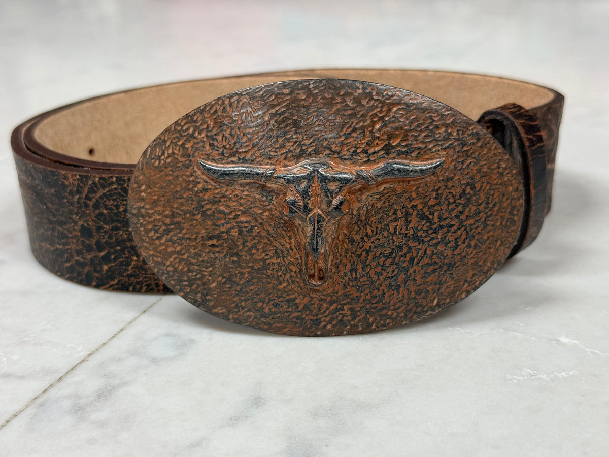 Copper Longhorn Belt — The Golden Antler Boutique