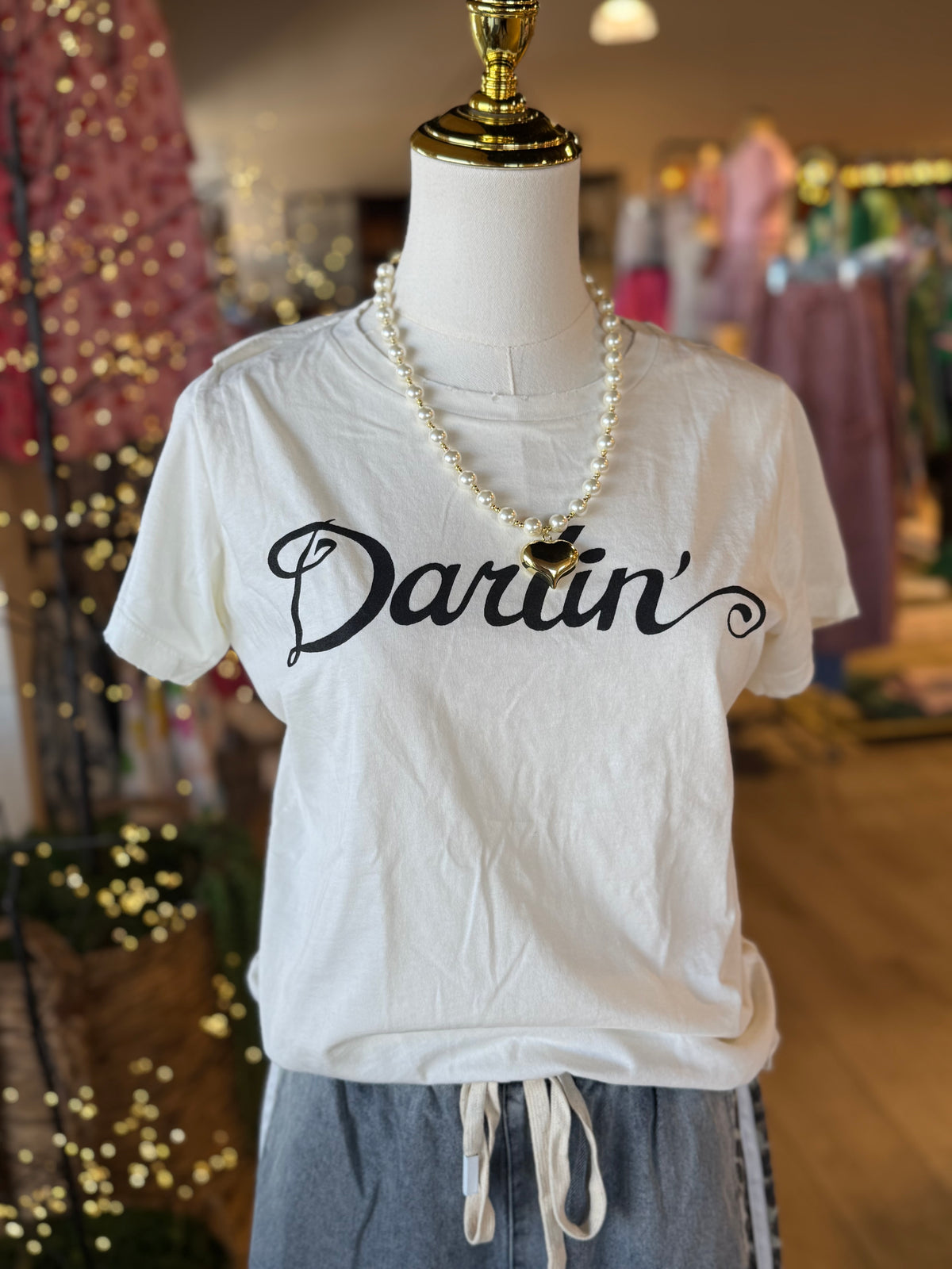 Darlin Tee** — The Golden Antler Boutique