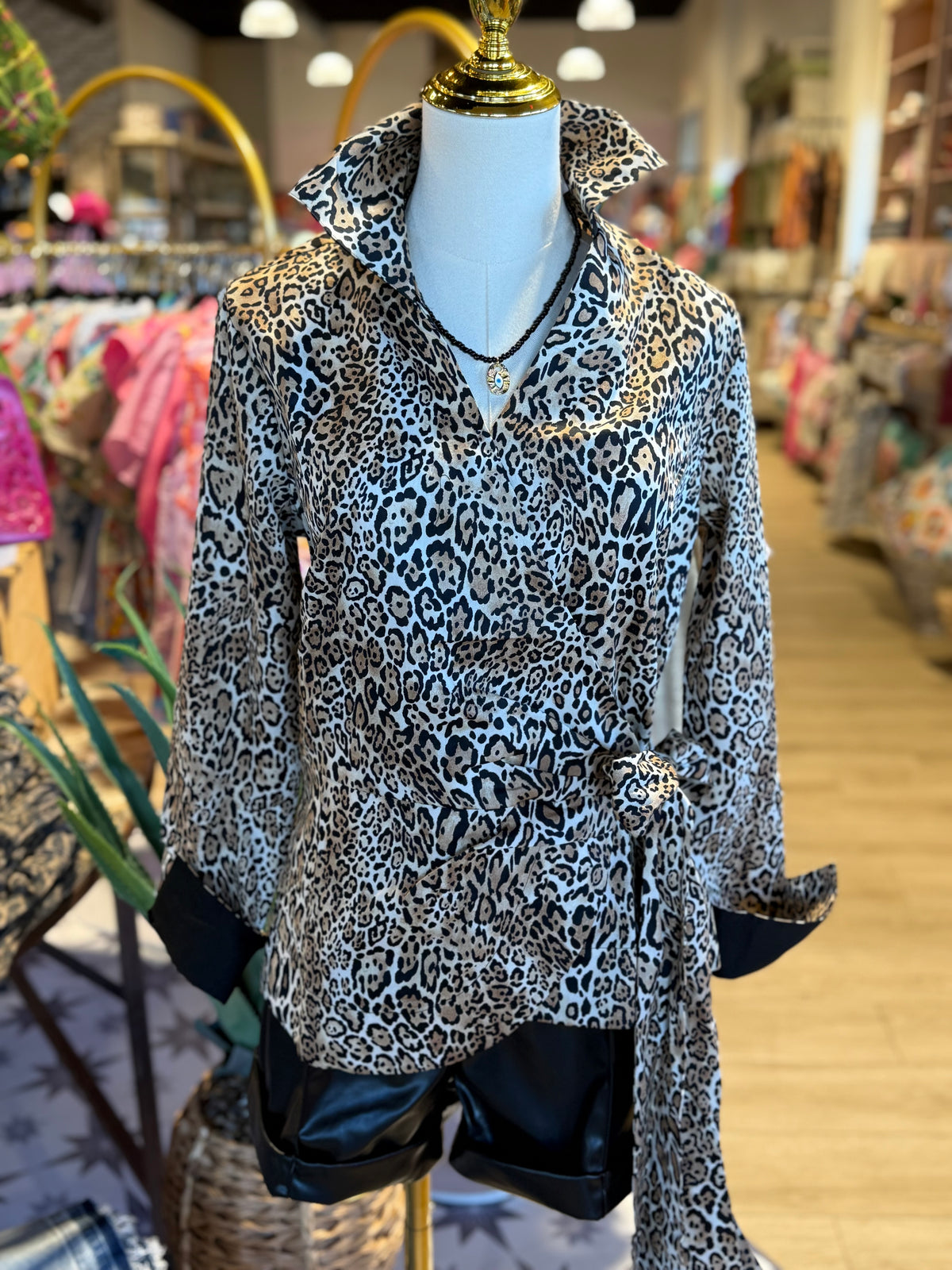 Salina Animal Top — The Golden Antler Boutique