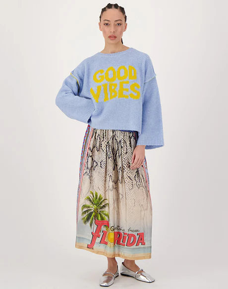 Laurel Blue Sweater — The Golden Antler Boutique